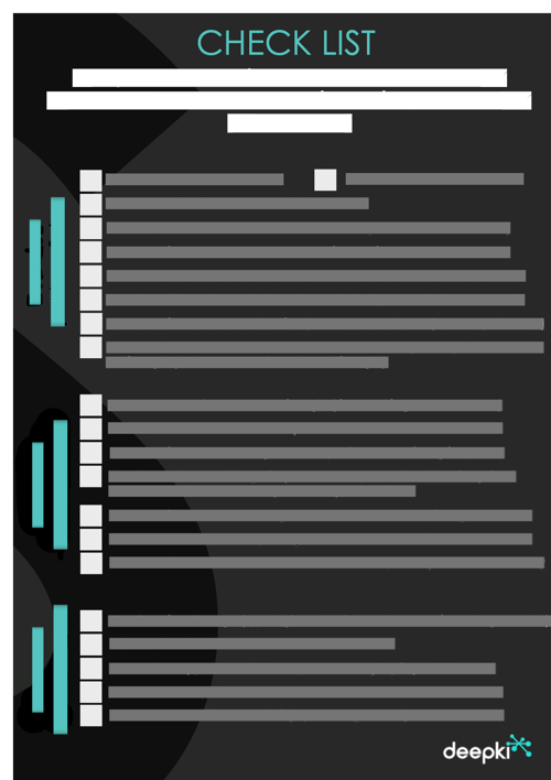 The checklist to collect data